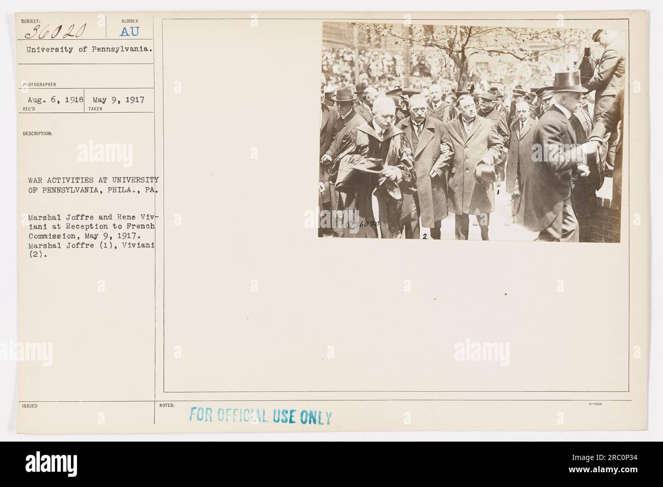 World war 1 official visit hi-res stock photography and images - Alamy