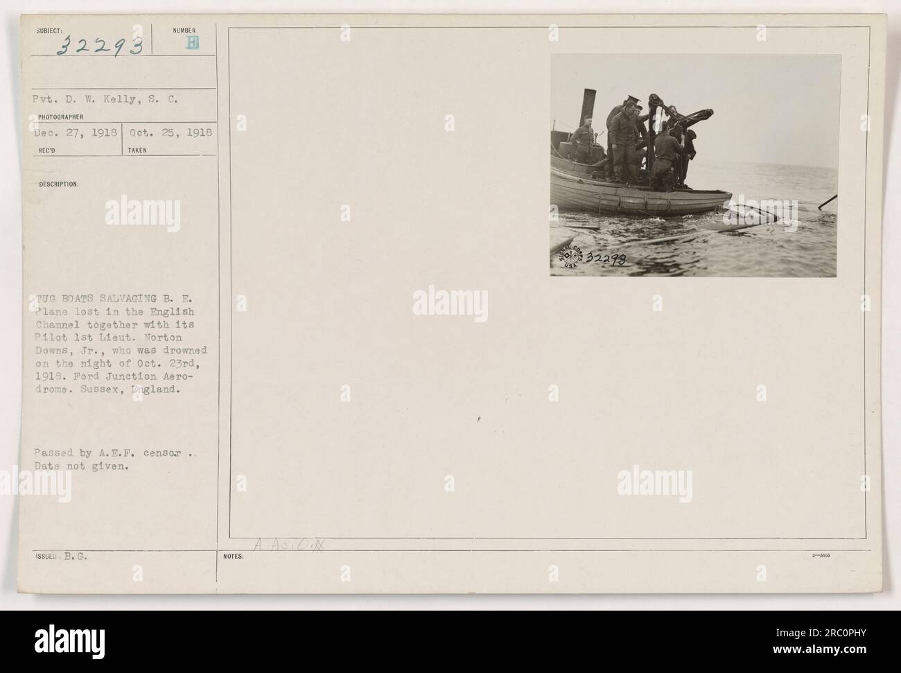 Private D.W. Kelly of the Signal Corps took this photograph on October ...