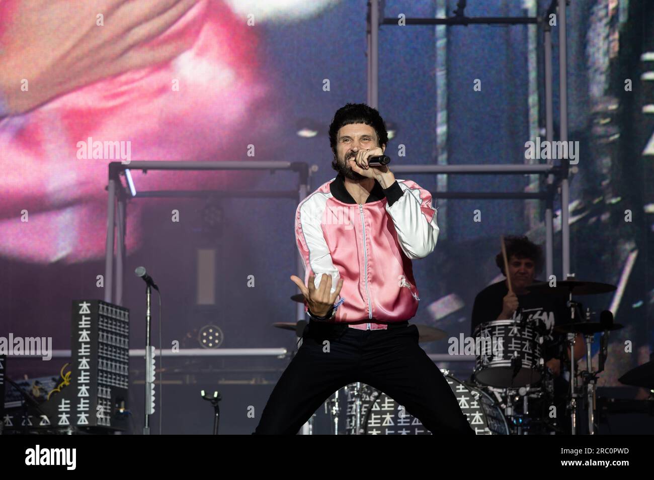 Sergio Pizzorno of Kasabian at TRNSMT 2023 Glasgow Green Glasgow Stock ...
