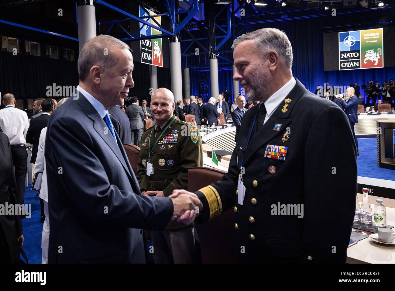 Vilnius, Lithuania. 11th July, 2023. Turkish President Recep Tayyip ...