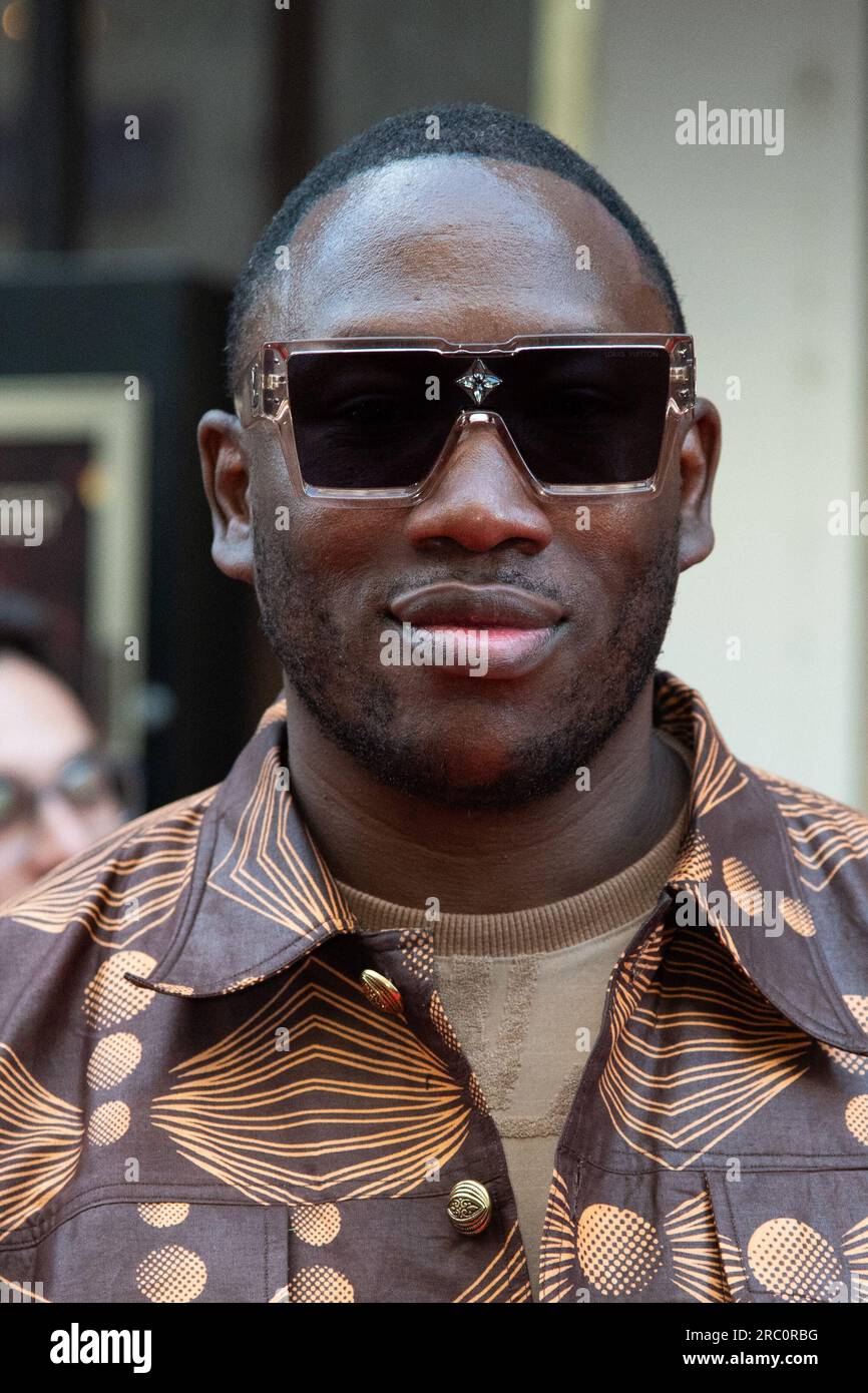 Mokobe attending the Oppenheimer Premiere at the Grand Rex Cinema in ...