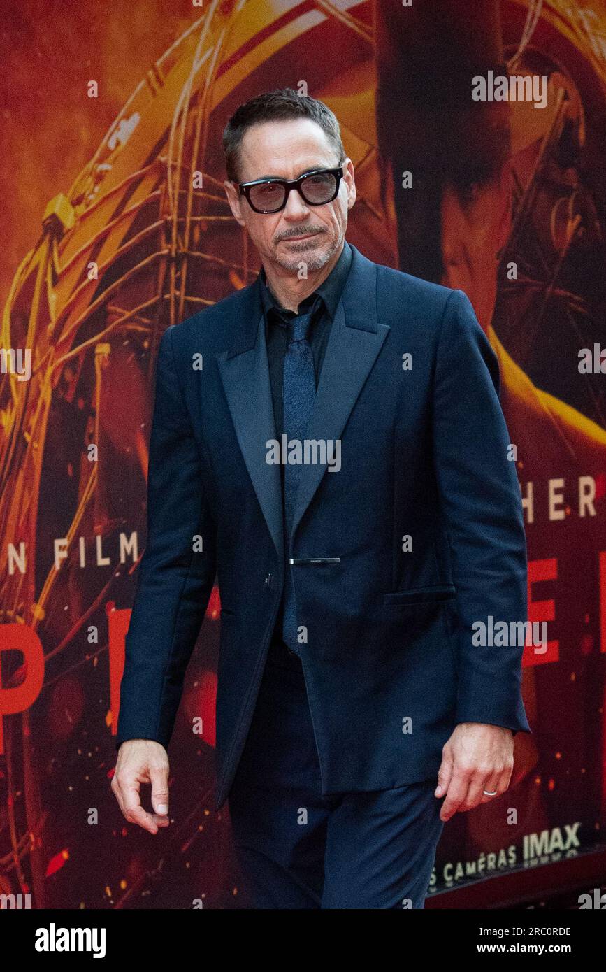 Robert Downey Jr. attending the Oppenheimer Premiere at the Grand Rex ...