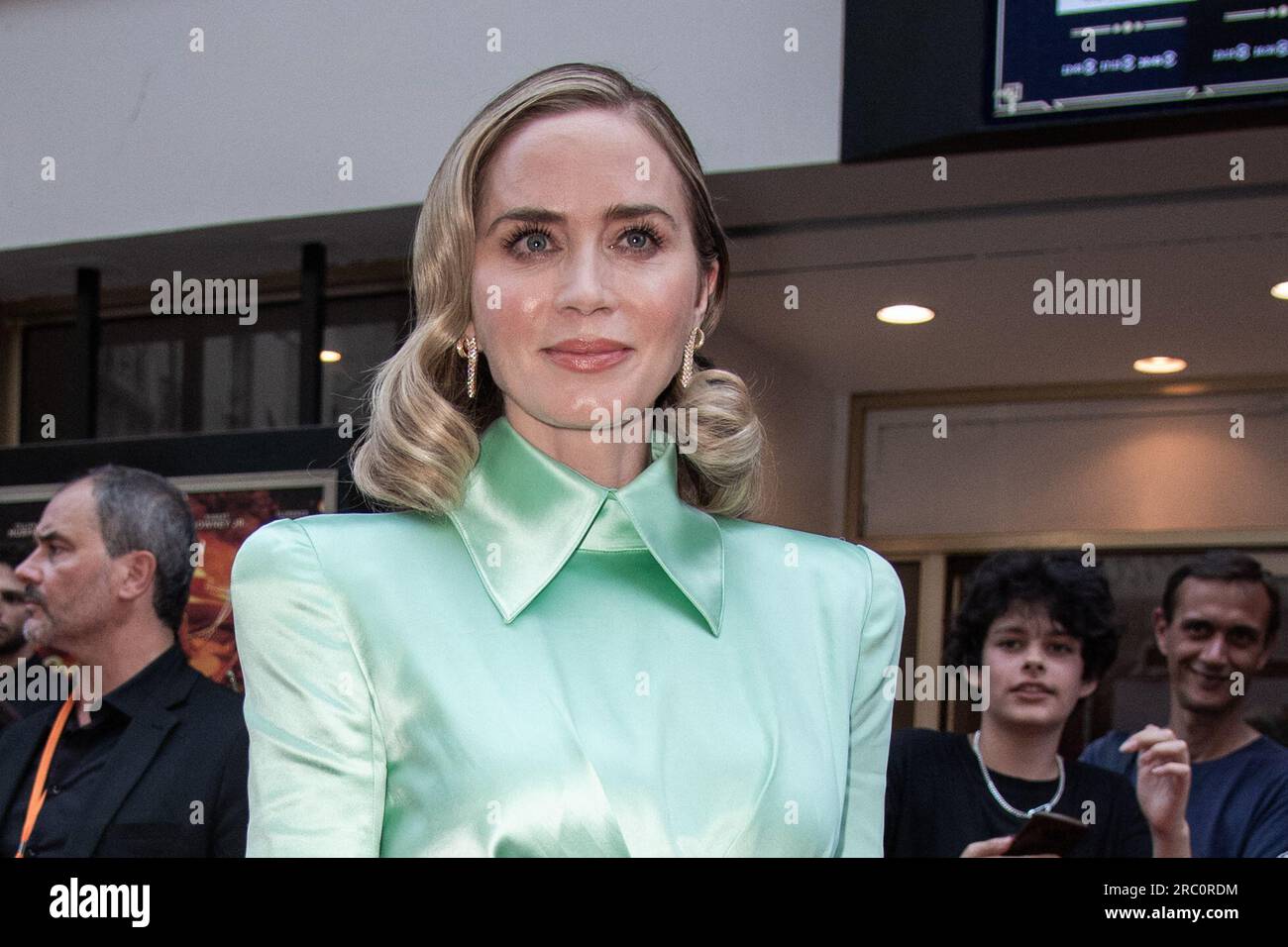 Emily Blunt attending the Oppenheimer Premiere at the Grand Rex Cinema ...