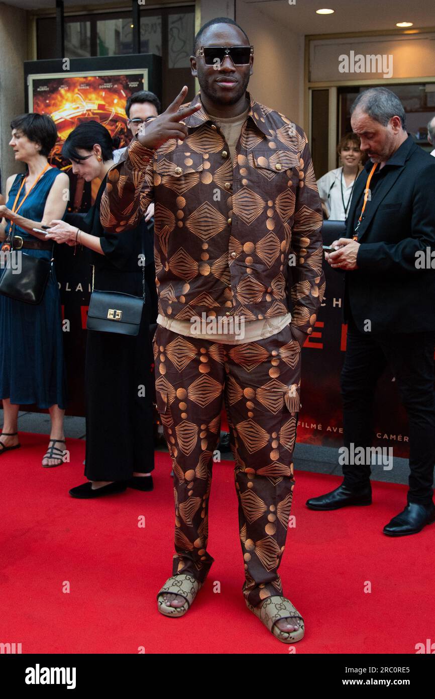 Paris, France. 11th July, 2023. Mokobe attending the Oppenheimer ...