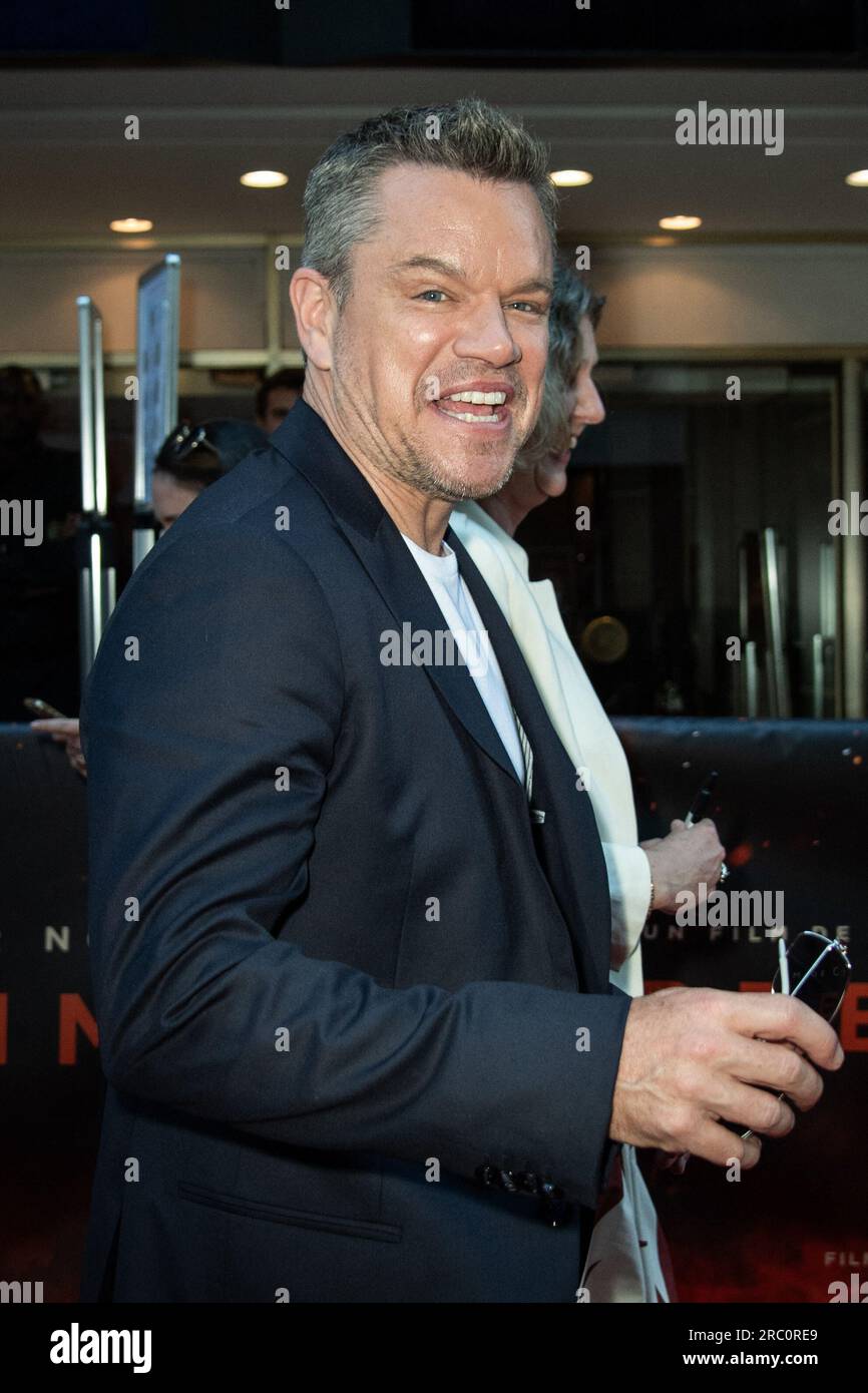 Paris, France. 11th July, 2023. Matt Damon attending the Oppenheimer ...