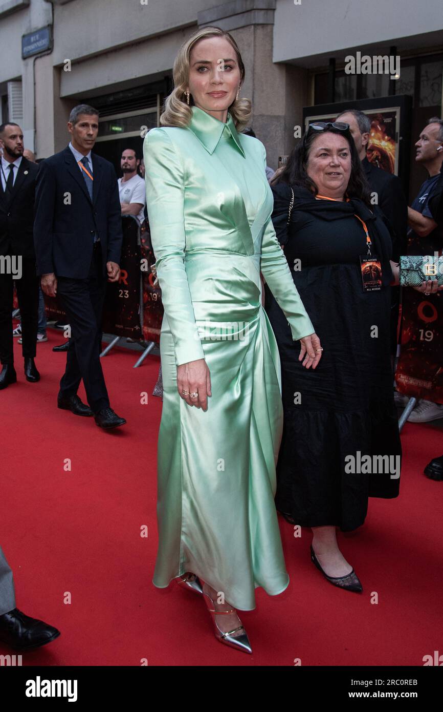 Paris, France. 11th July, 2023. Emily Blunt attending the Oppenheimer ...