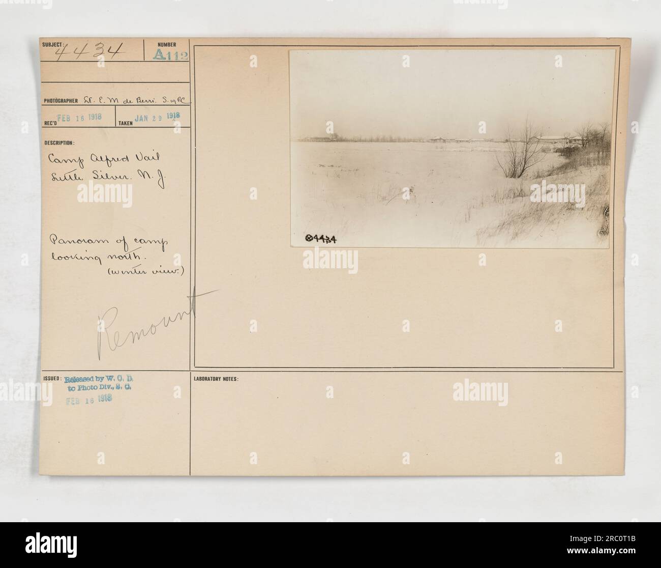 Camp Alfred Vail in Little Silver, New Jersey, during winter. This ...