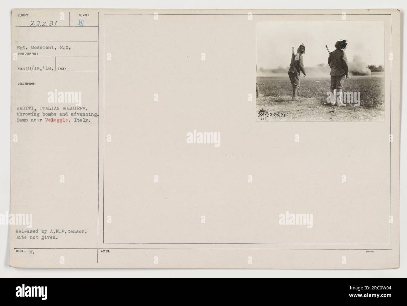 Italian soldiers demonstrating their skills in bomb throwing and ...