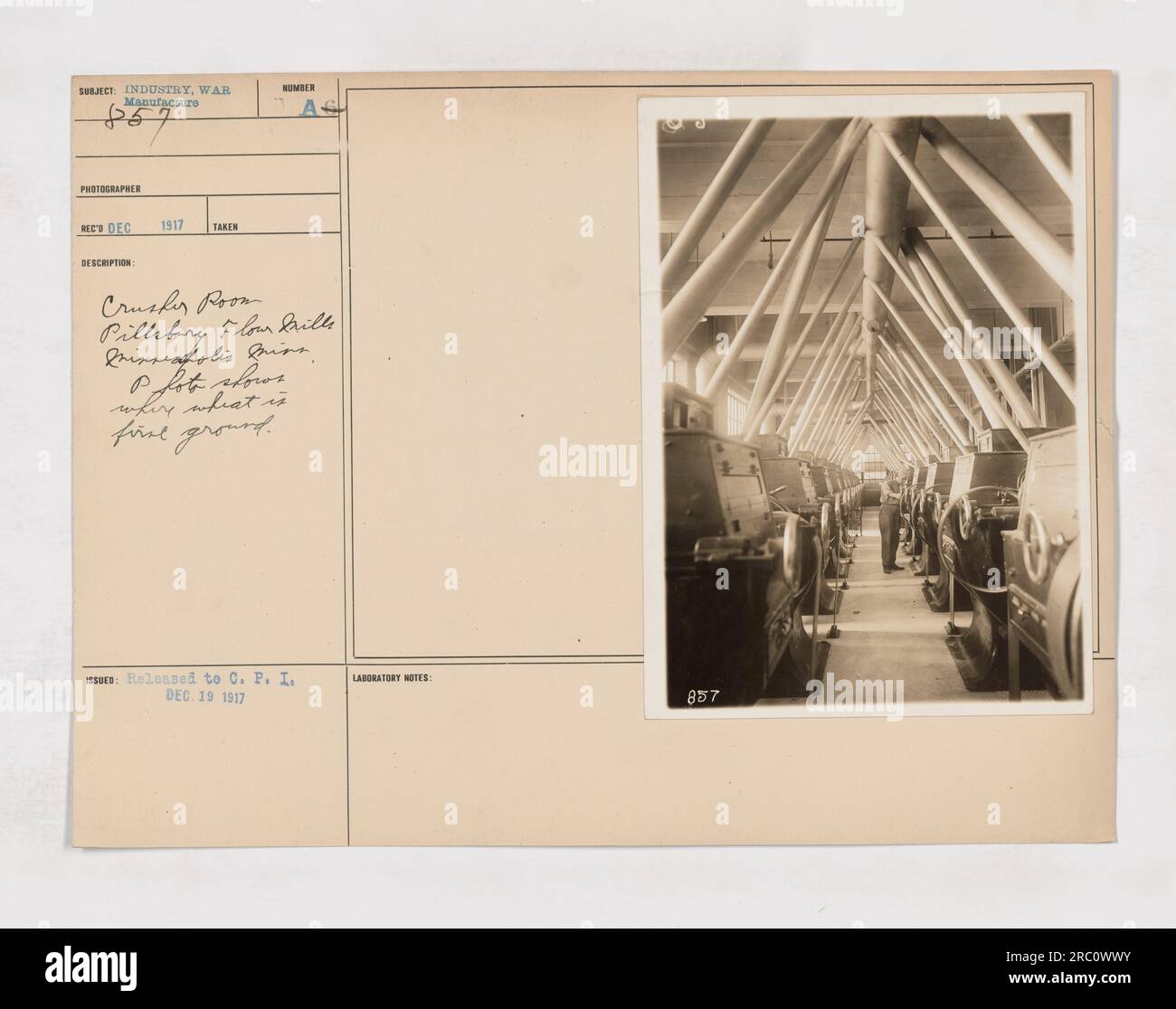 Crusher room at Pillsbury Flour Mills in Minneapolis, MN. This photo ...