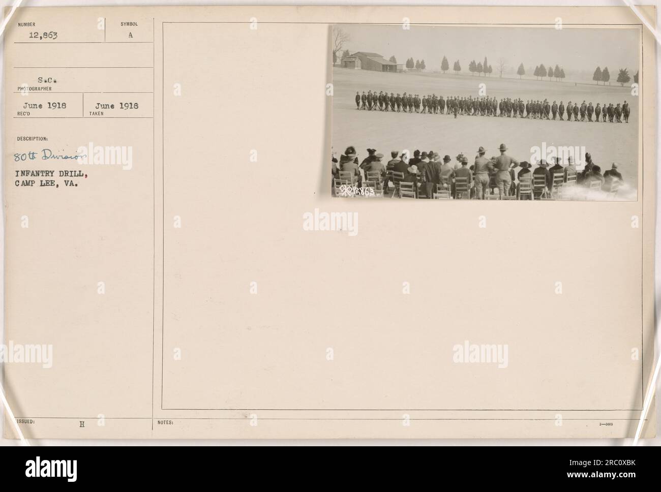 "Soldiers of the 80th Division participate in infantry drill exercises ...