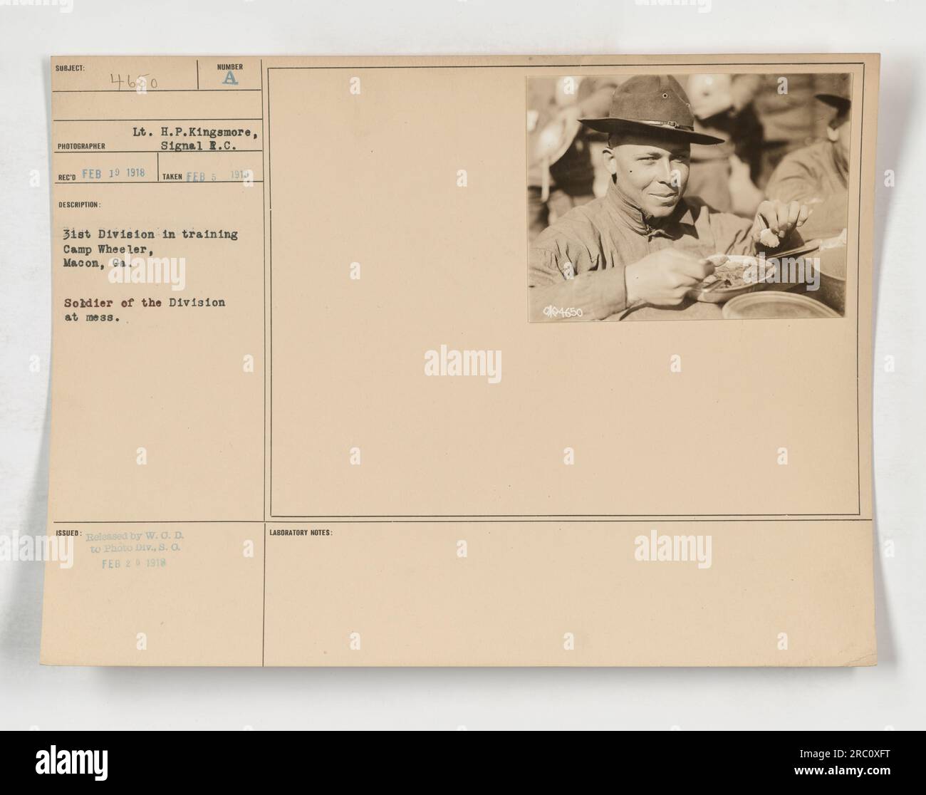 American soldiers at camp wheeler hi-res stock photography and images ...