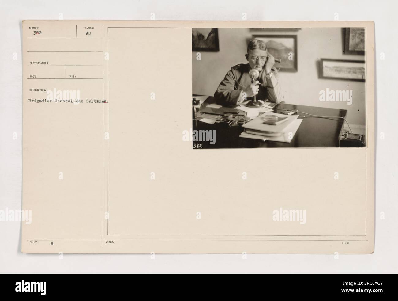 Brigadier general c mac saltzman hi-res stock photography and images ...