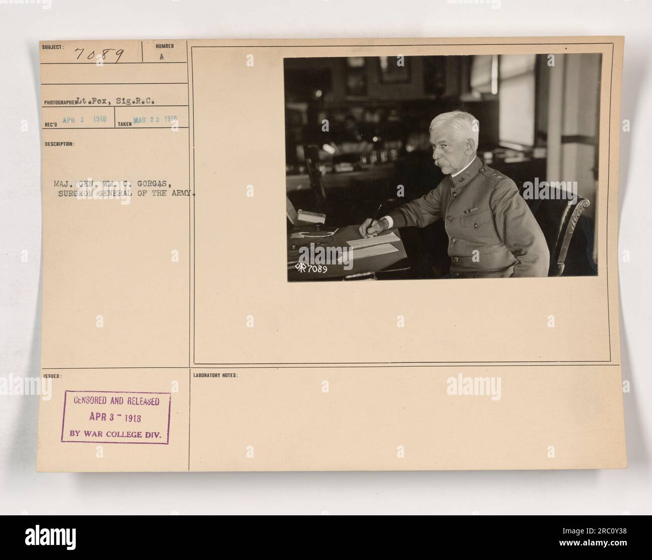 Maj gen wm c gorgas hi-res stock photography and images - Alamy