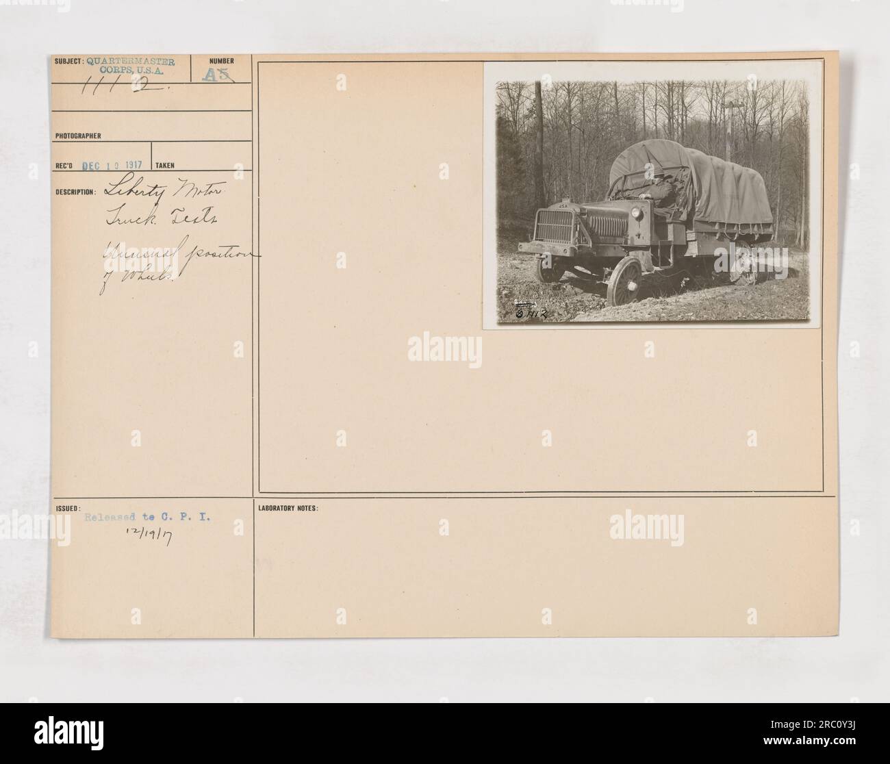 In this photograph, taken on December 10, 1917, during World War I, the ...