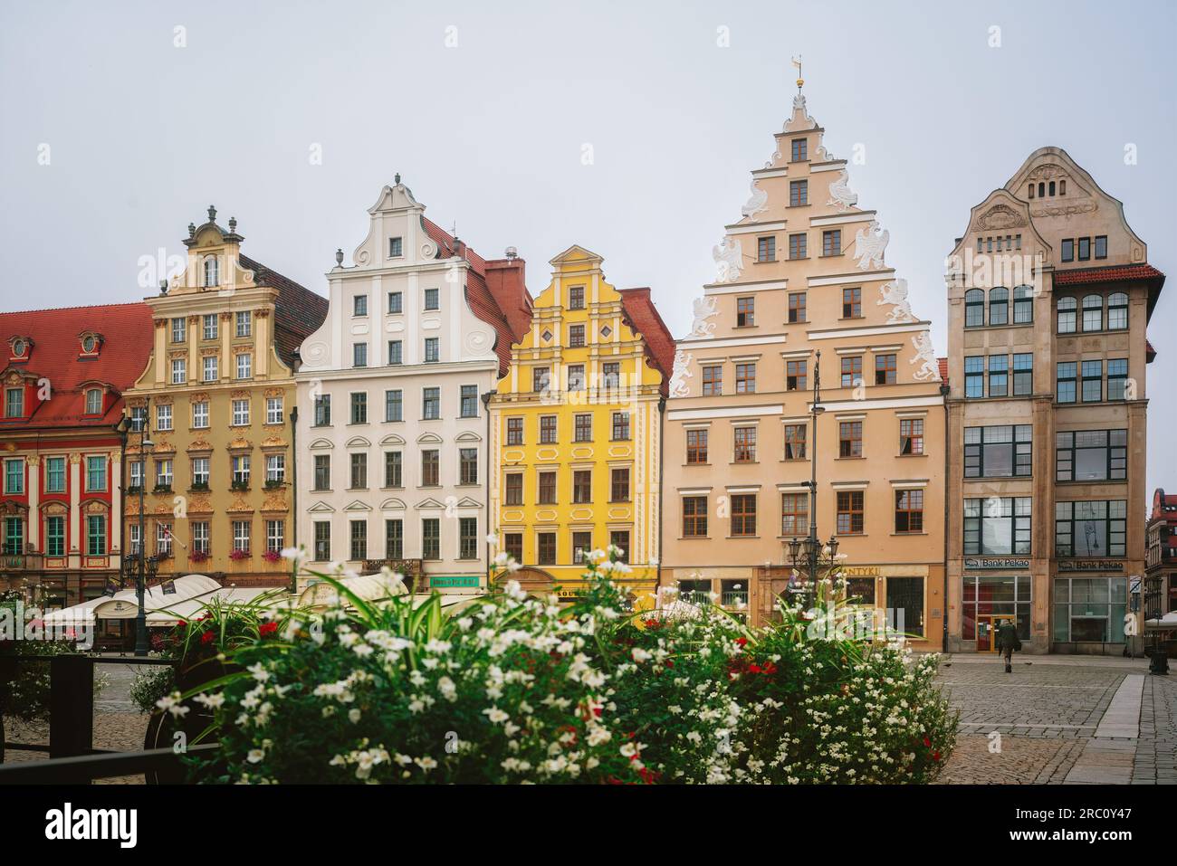 Wroclaw, Poland. Historical center of the old city. Historic landmarks ...