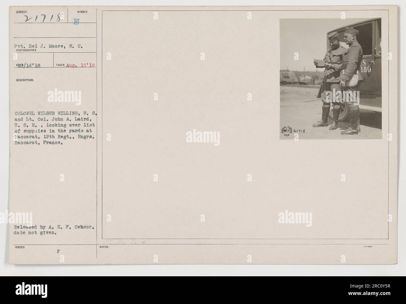 Lt col john a laird hi-res stock photography and images - Alamy