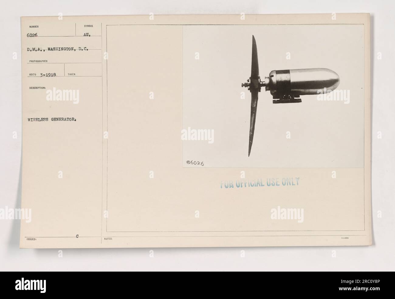 Image of a wireless generator used during World War One. It is ...