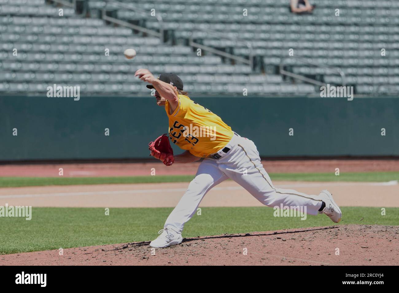 Salt Lake UT, USA. 9th July, 2023. Salt Lake pitcher Kolton Ingram (13 ...