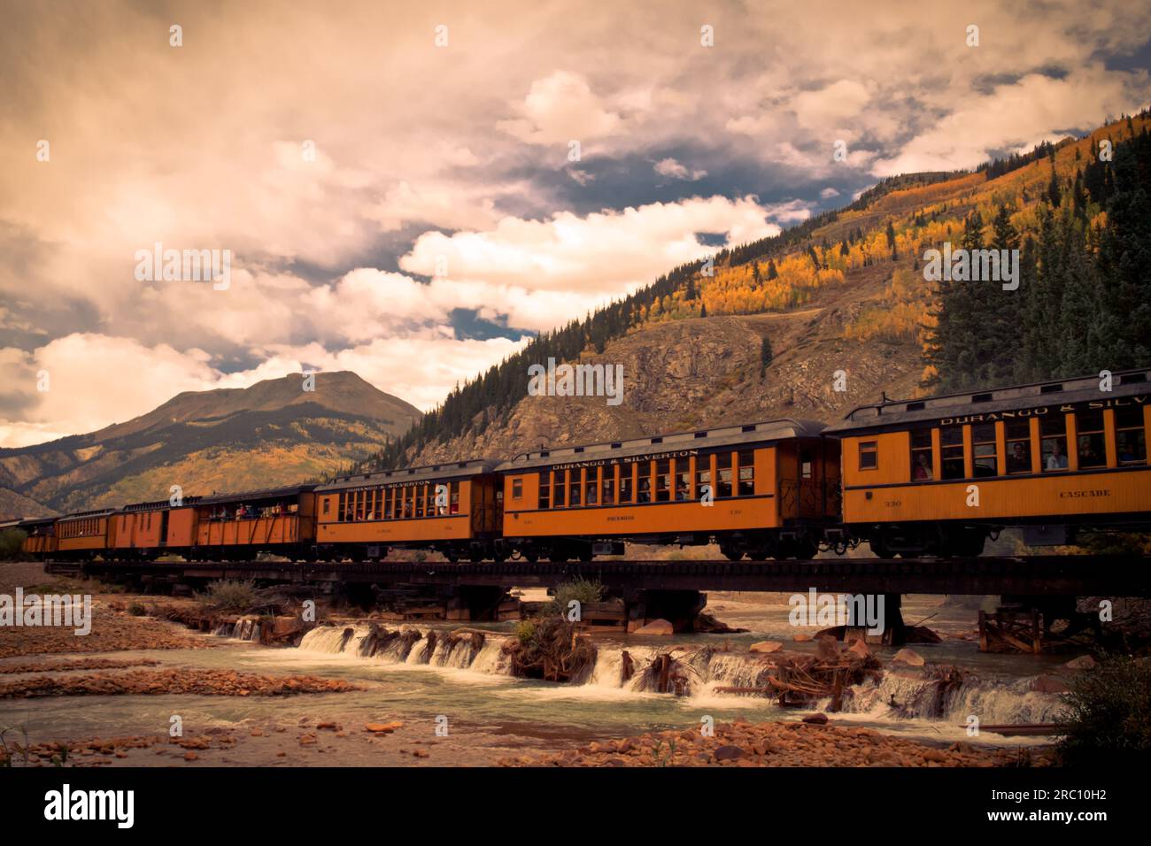 Narrow Gauge Train Stock Photo - Alamy