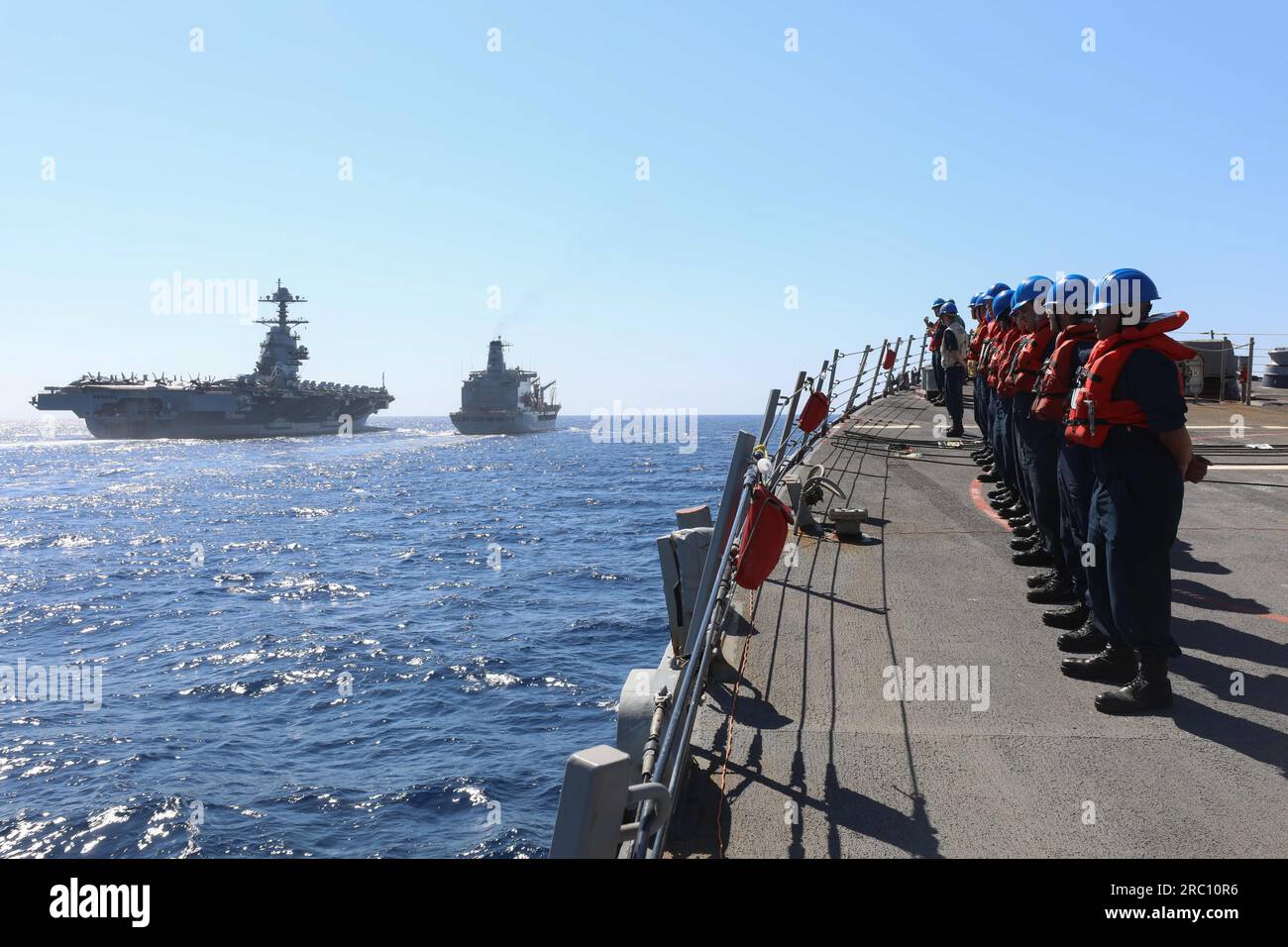 230706-N-NS135-1077 ADRIADIC SEA (July 6, 2023) Sailors, assigned to ...