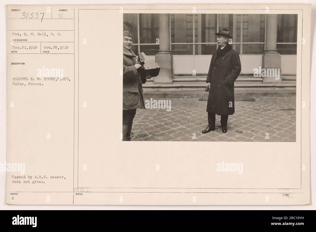 Private H.V. Bell of the 8th Cavalry captured in a photograph on ...