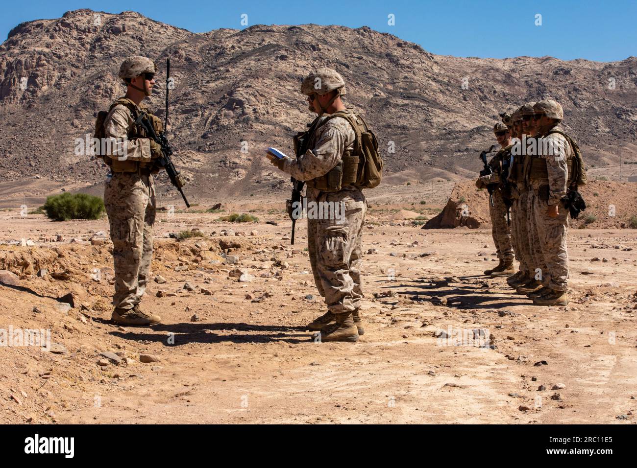 U.S. Marine Corps Sgt. Kaelan Skalecki a crewman with Bravo Company ...