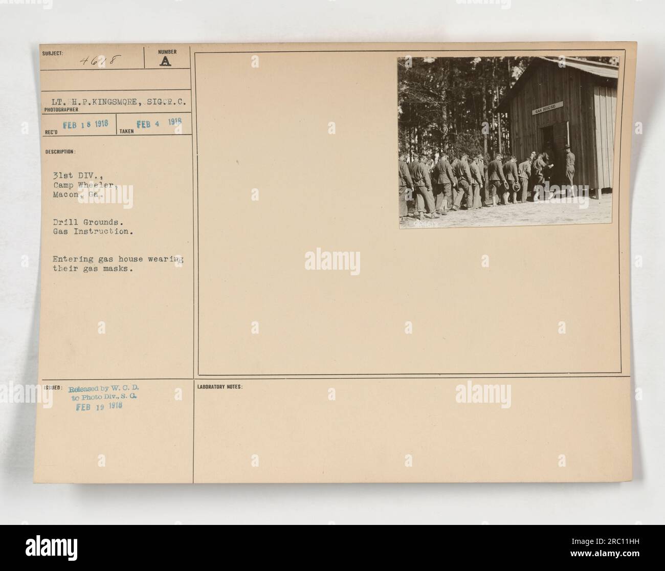 Soldiers from the 31st Division at Camp Wheeler in Macon, Georgia, are ...