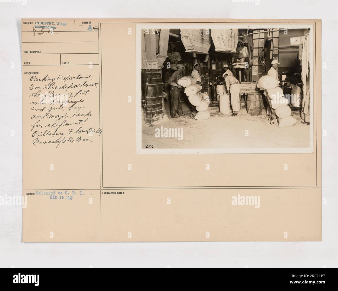 Flour packaging techniques hi-res stock photography and images - Alamy