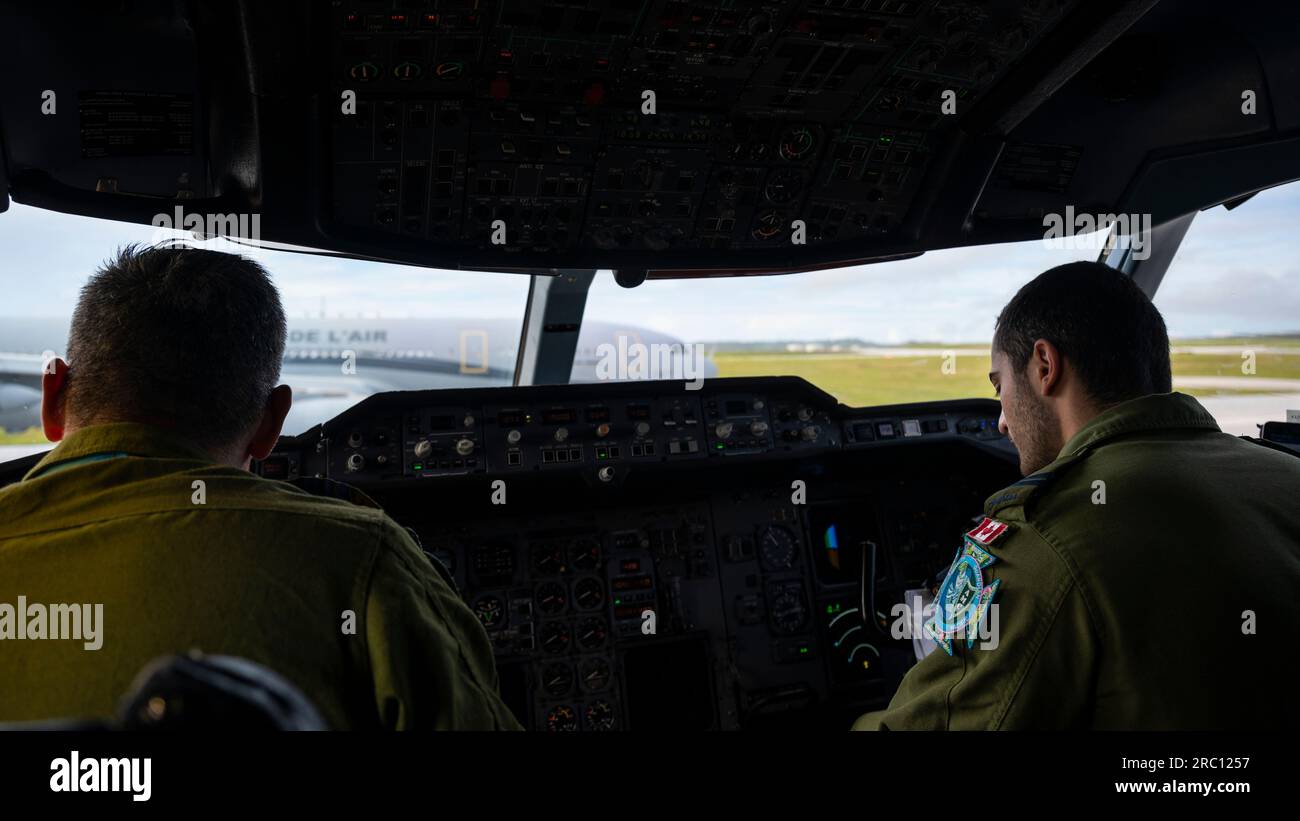 A French Air Force A330 Multi Role Transport Tanker taxis by as Royal ...