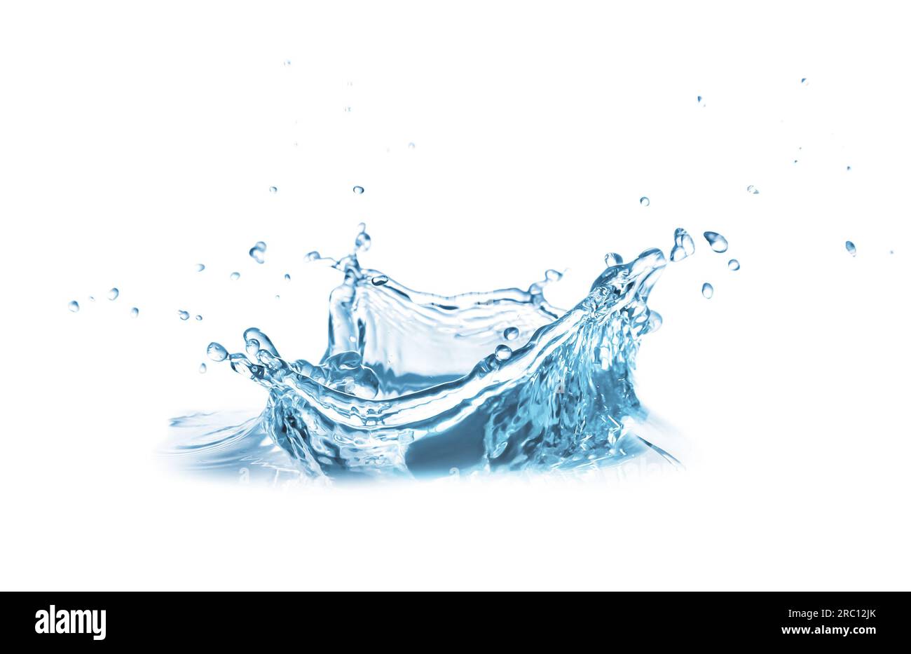Splash of clear water isolated on white Stock Photo - Alamy