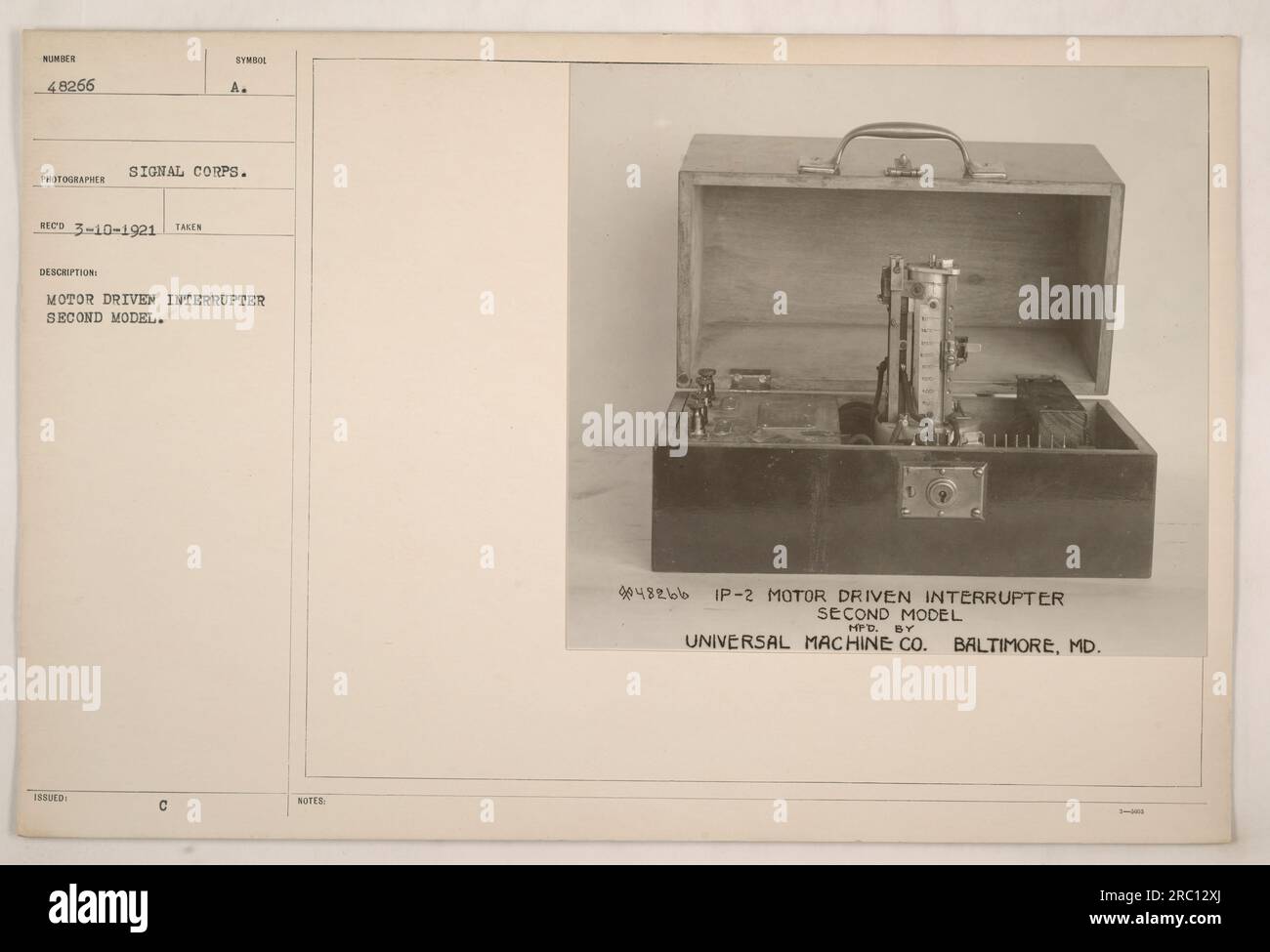 Motor driven interrupter second model hi-res stock photography and ...