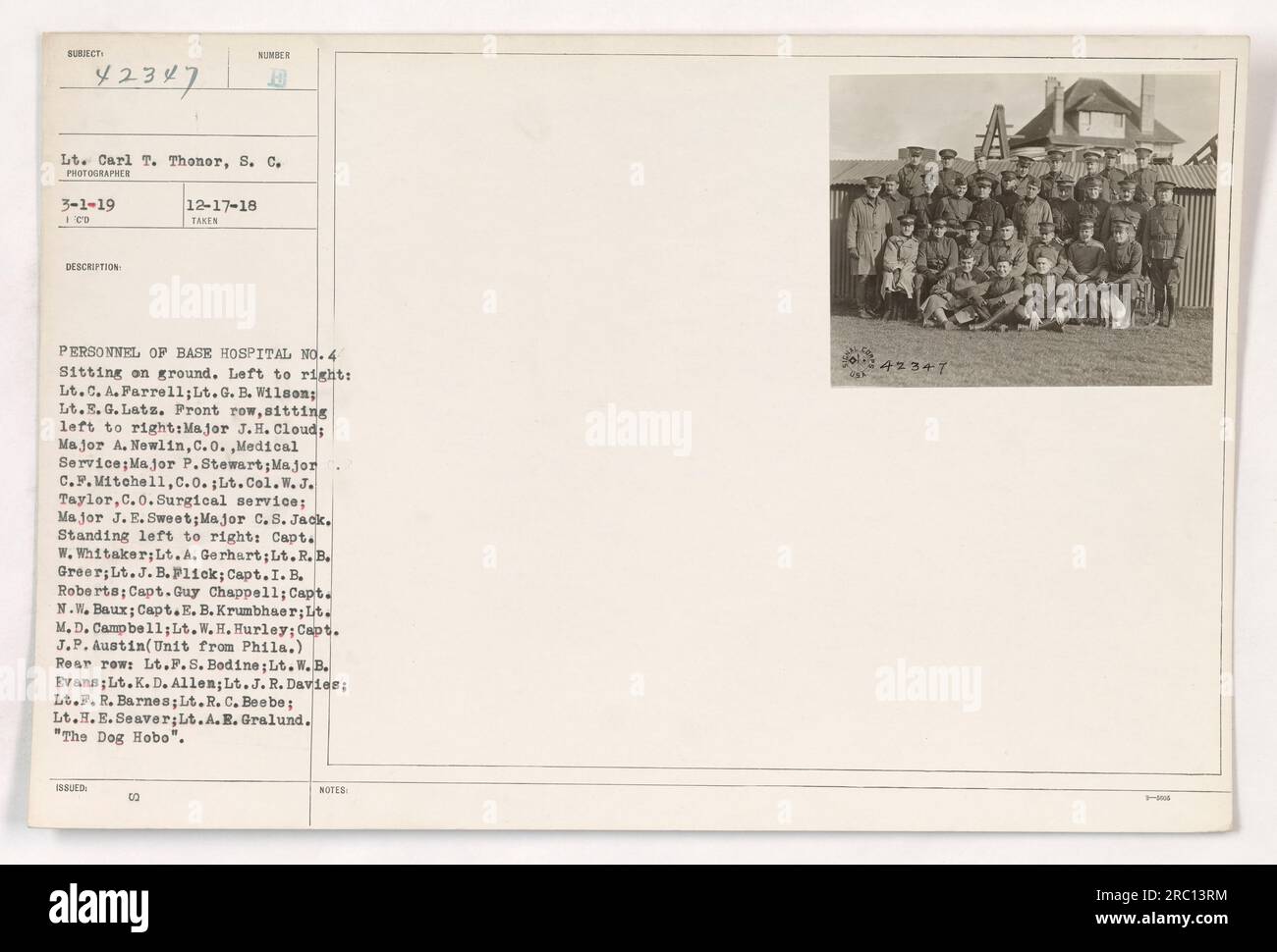Lt col w j taylor hi-res stock photography and images - Alamy