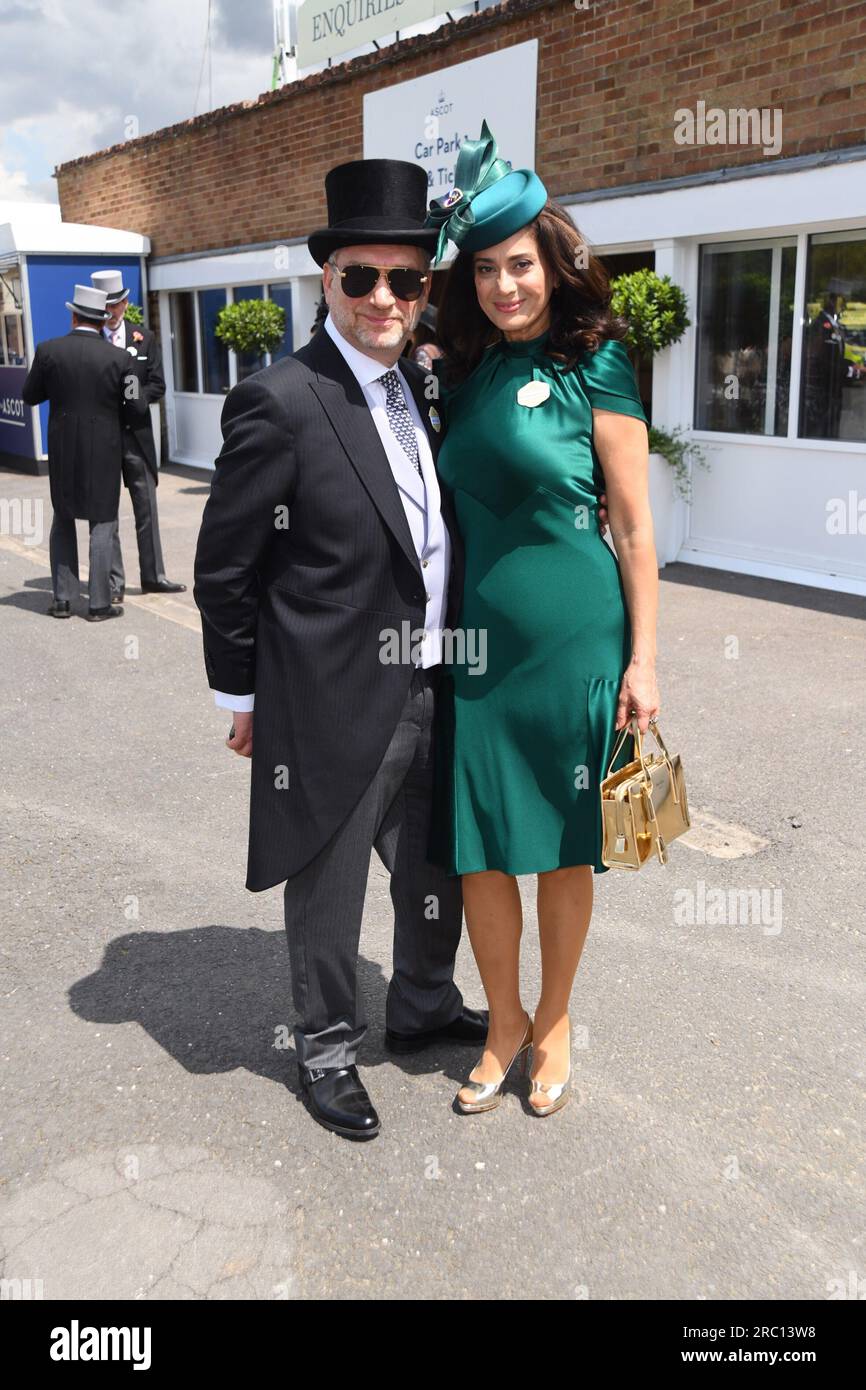 Nigel & Anahita Harris at Royal Enclosure Ascot 2023 Stock Photo - Alamy