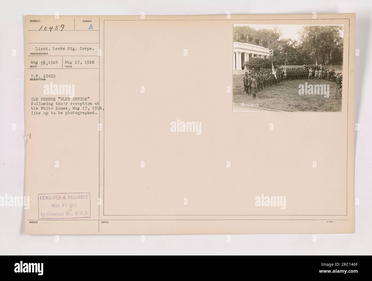 French soldiers known as the "Blue Devils" standing in a line ...