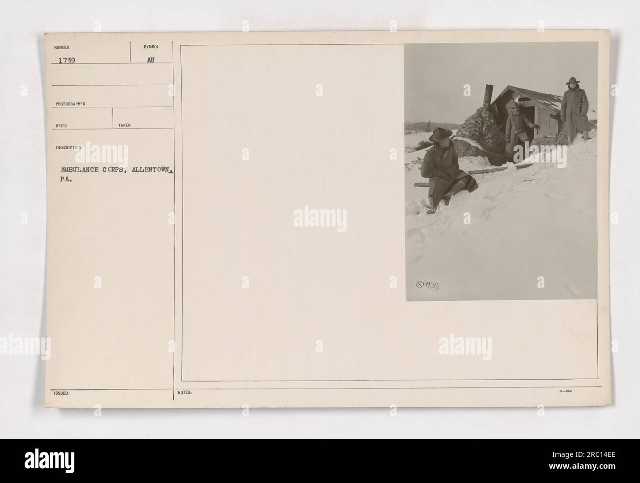 This photograph, 111-SC-1739, portrays an Ambulance Corps camp in ...