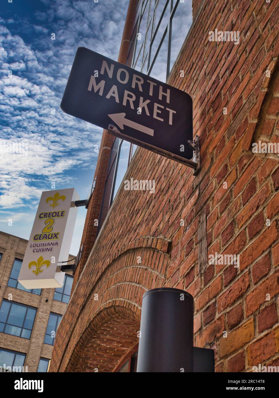 Sign for the Short North market near downtown Columbus Ohio usa 2023 ...