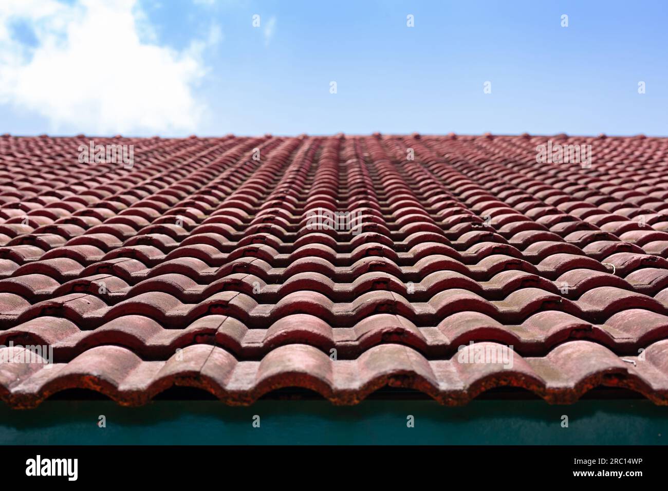 Idea for house roof icon with red roof tiles. banner texture for ...
