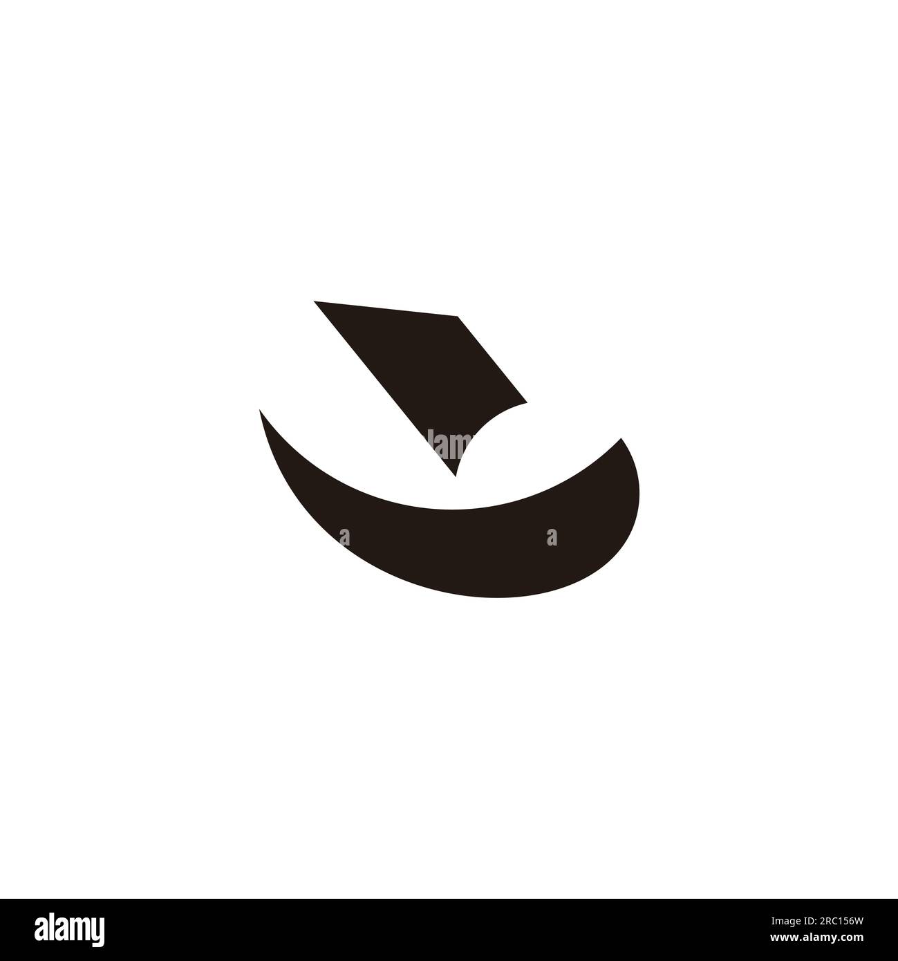 abstract fast sailboat silhouette logo vector Stock Vector Image & Art ...