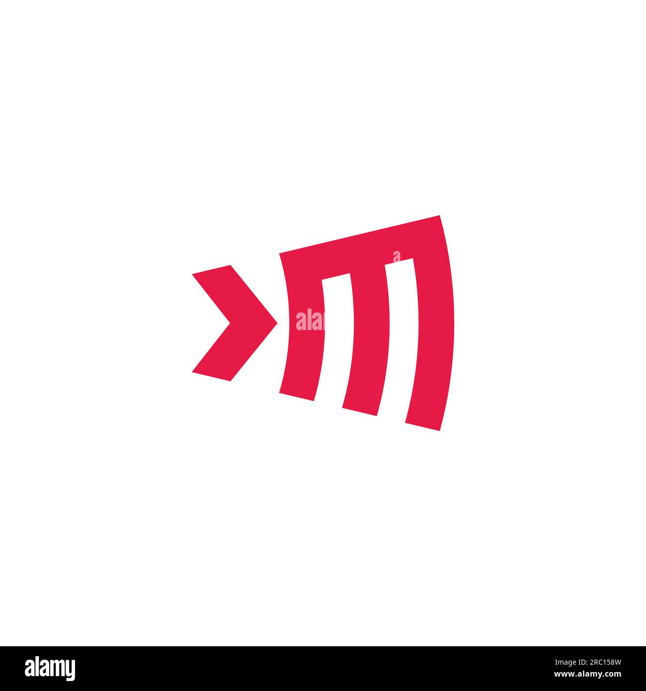 letter m motion run arrow simple logo vector Stock Vector Image & Art ...