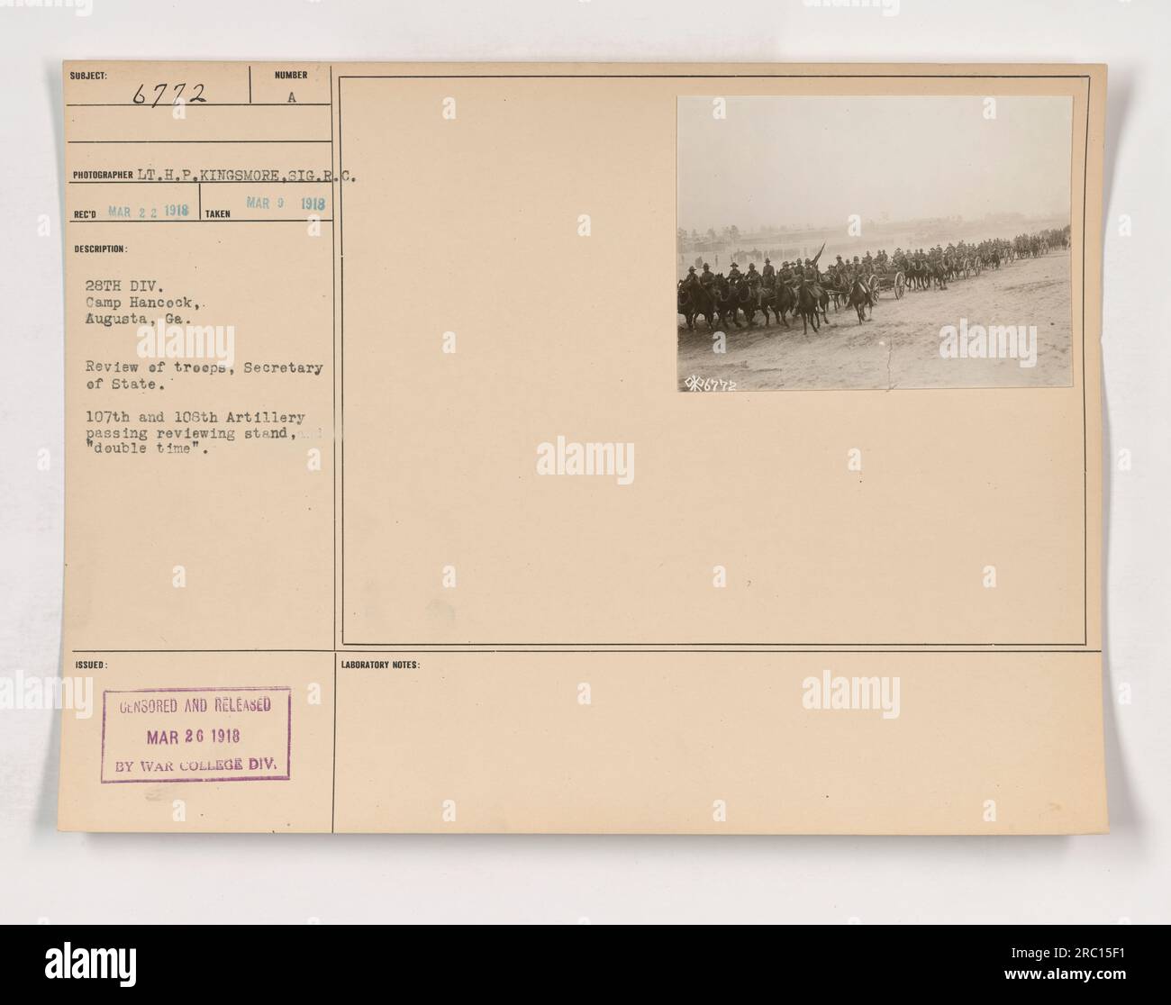 Secretary of war reviewing troops hi-res stock photography and images ...