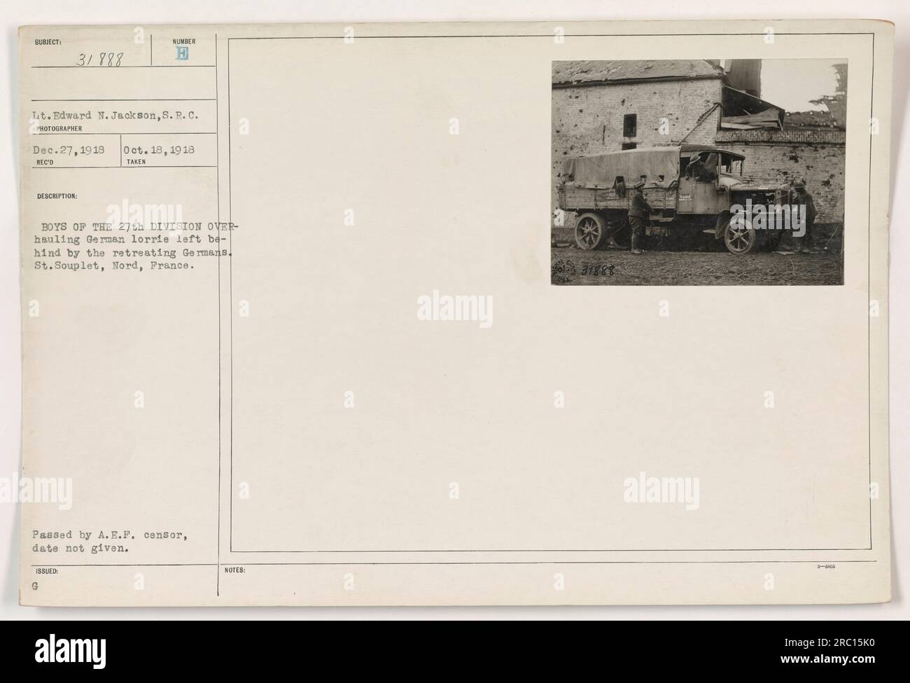 "American soldiers from the 27th Division can be seen refurbishing ...