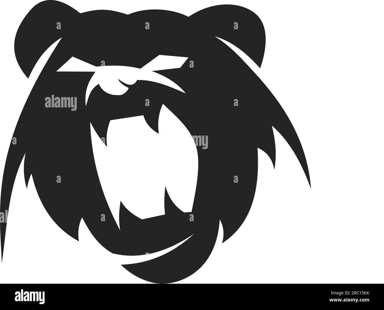 bear logo template. Icon Illustration Brand Identity. Isolated and flat ...