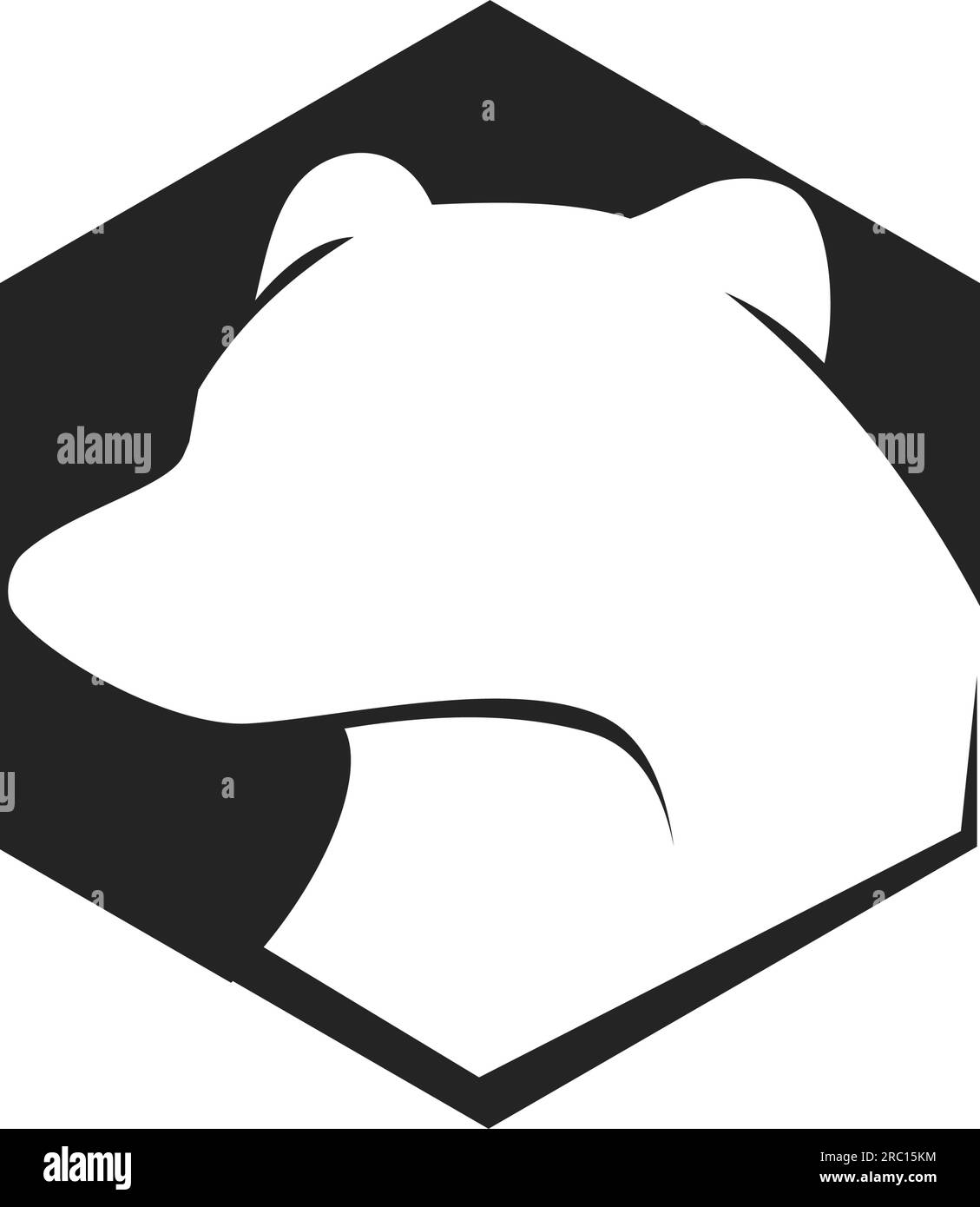 bear logo template. Icon Illustration Brand Identity. Isolated and flat ...