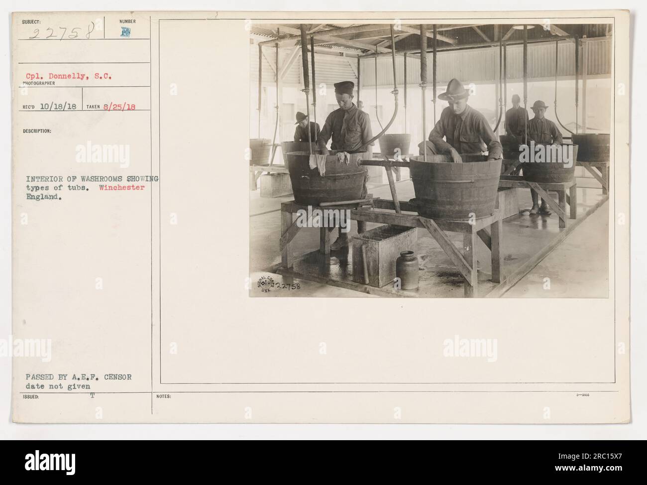 Interior view of washrooms in Winchester, England, showcasing the ...