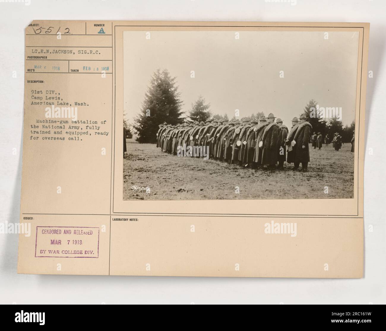 The photograph shows a machine-gun battalion from the Humber 91st ...