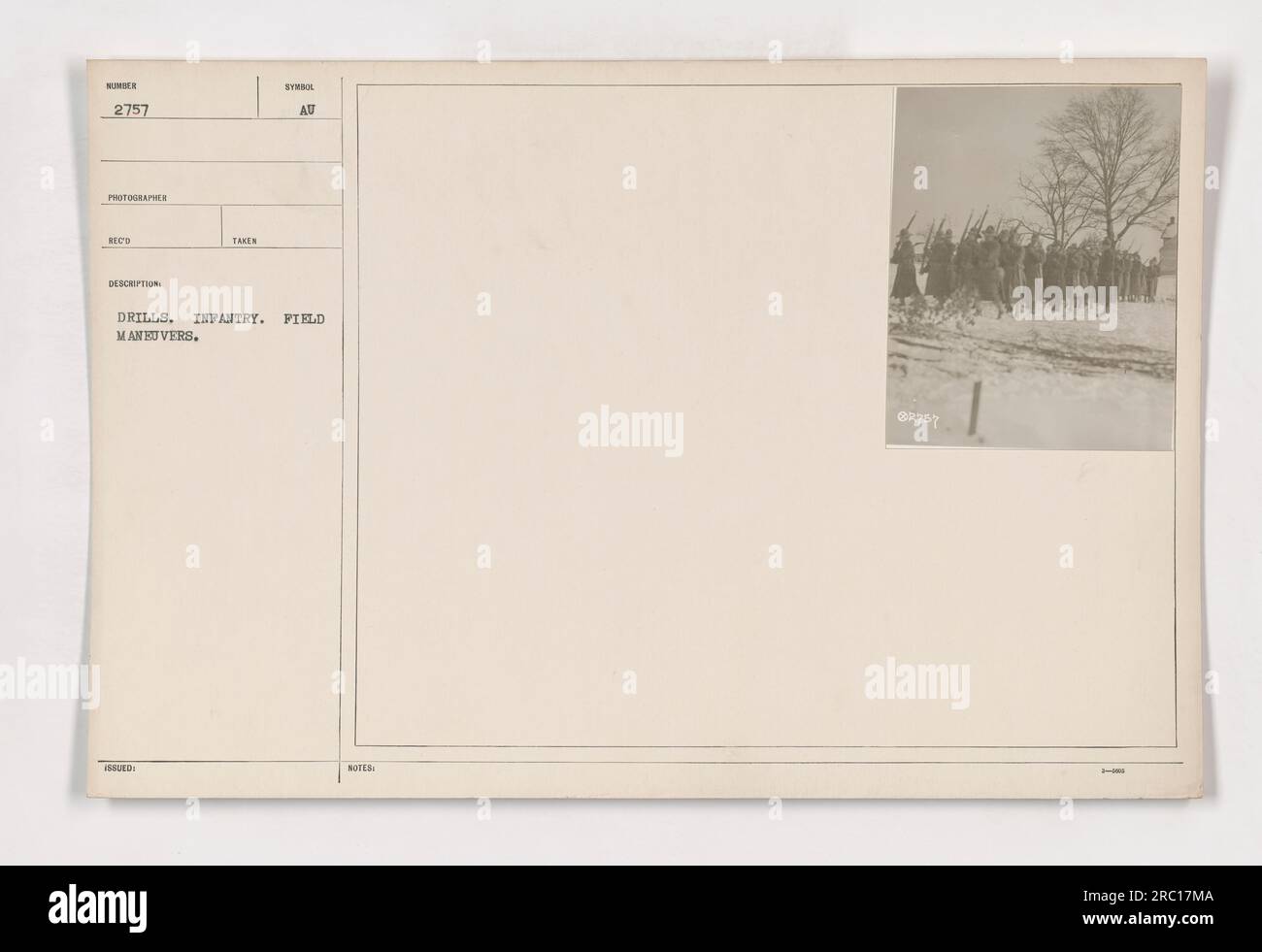 Soldiers participating in infantry drills during field maneuvers. The photograph, number 2757 ...