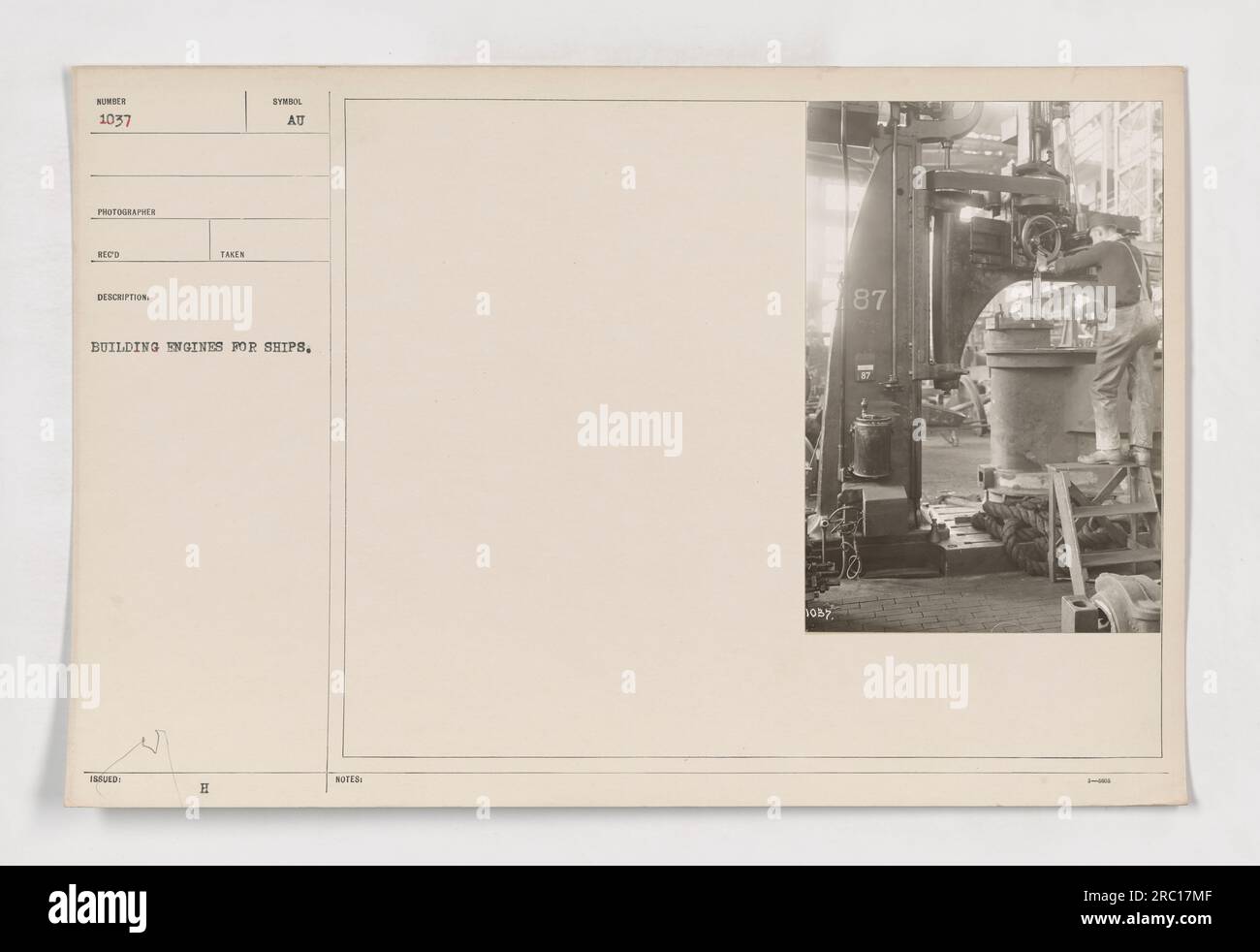 Image 111-SC-1037 showcases shipbuilding activities during World War ...