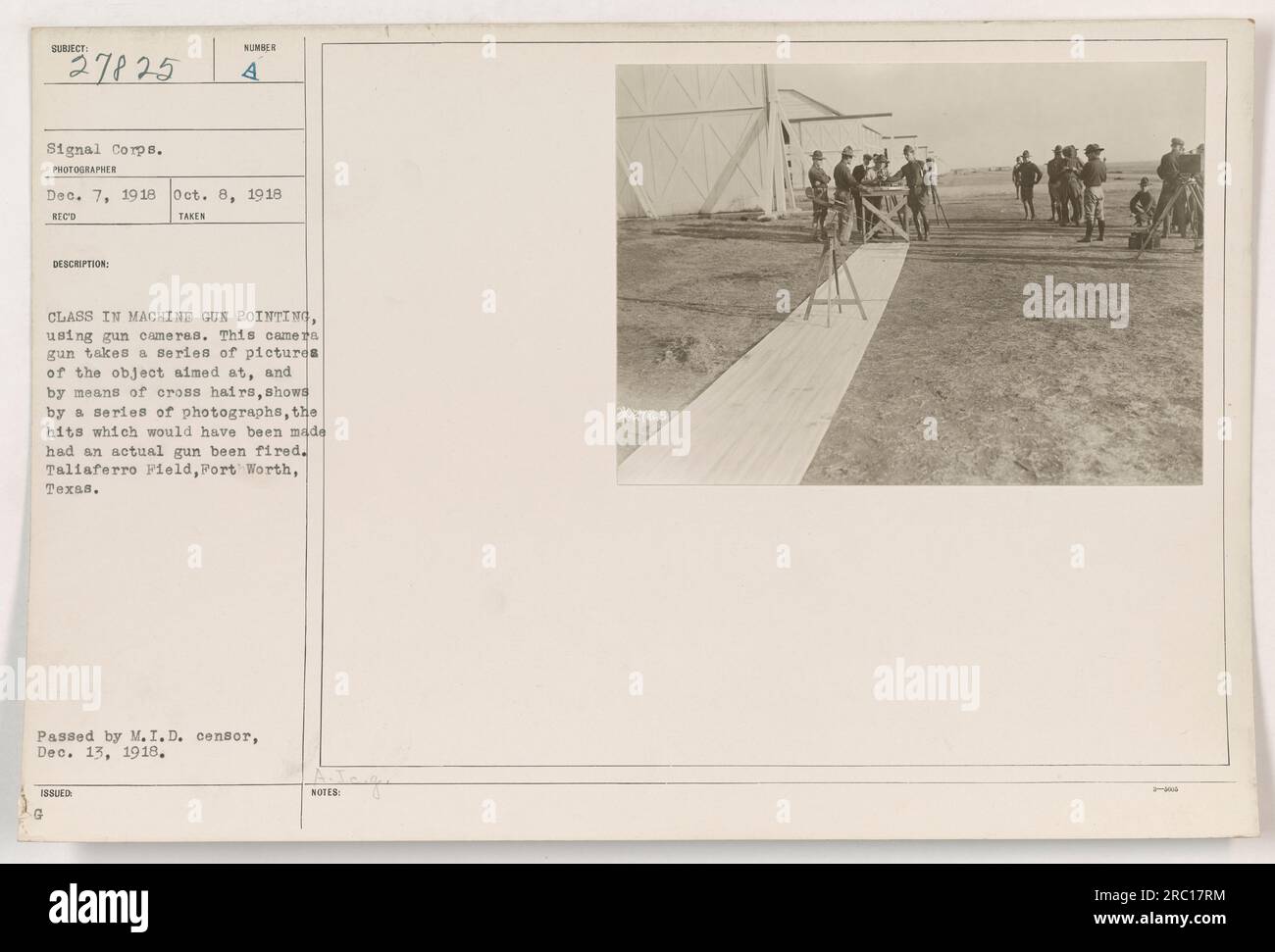 In this photo, taken on October 8, 1918 at Taliaferro Field in Fort Worth, Texas, a class in ...