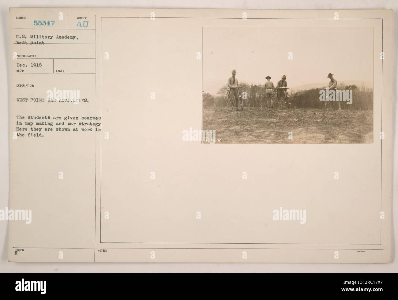 West Point students engaged in map making and war strategy exercises in ...