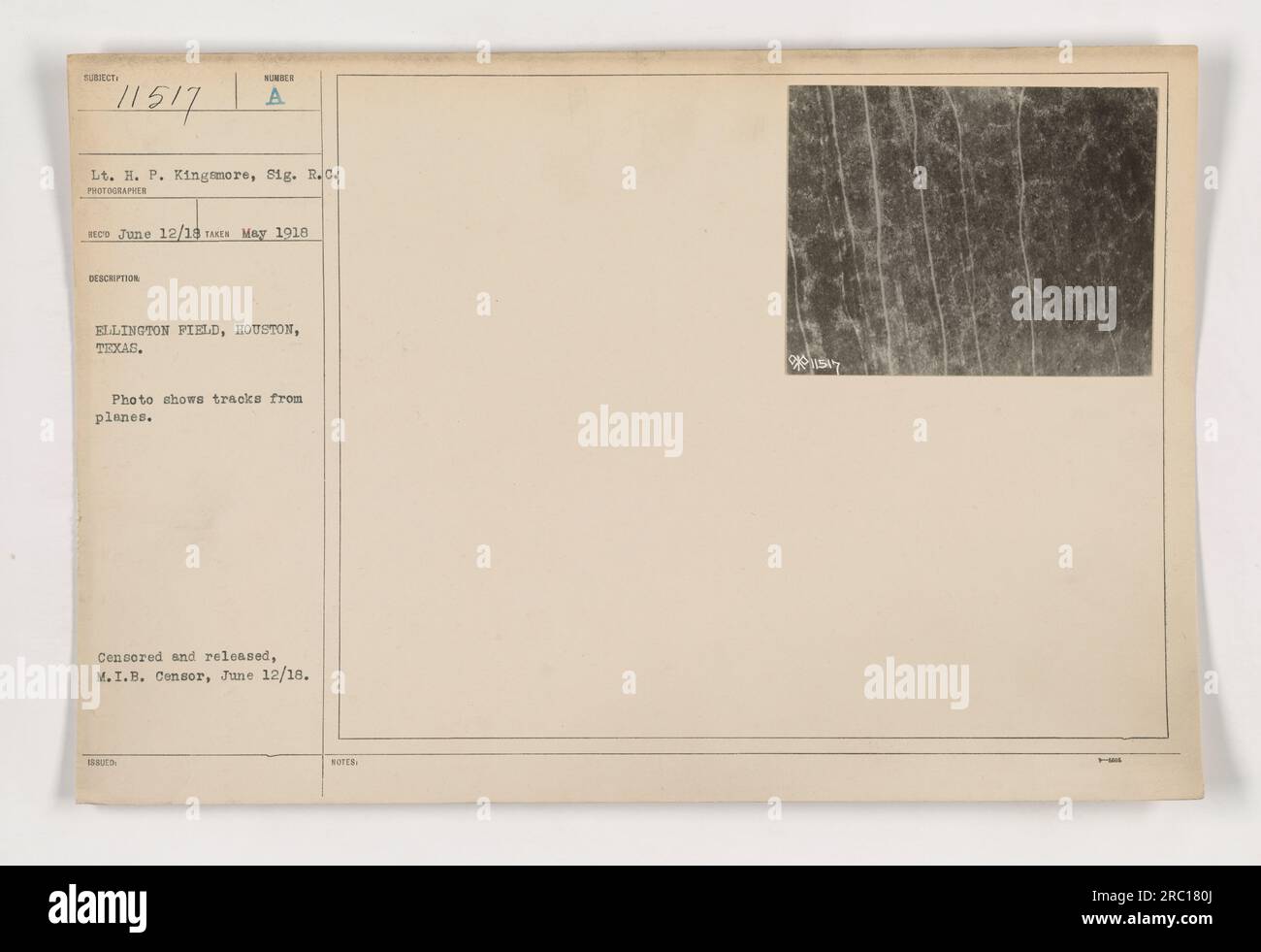 Ellington field in wwi hi-res stock photography and images - Alamy